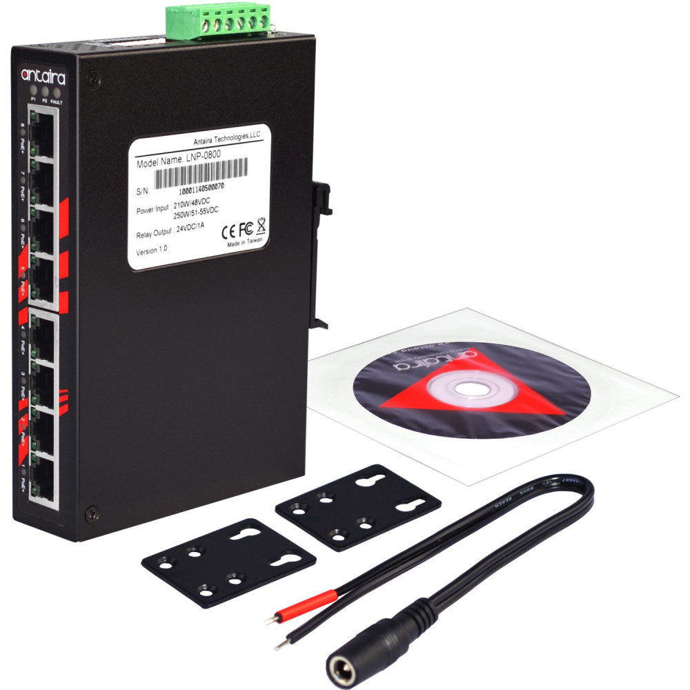 Antaira LNP-0800G Unmanaged Ethernet Switch | Free Shipping