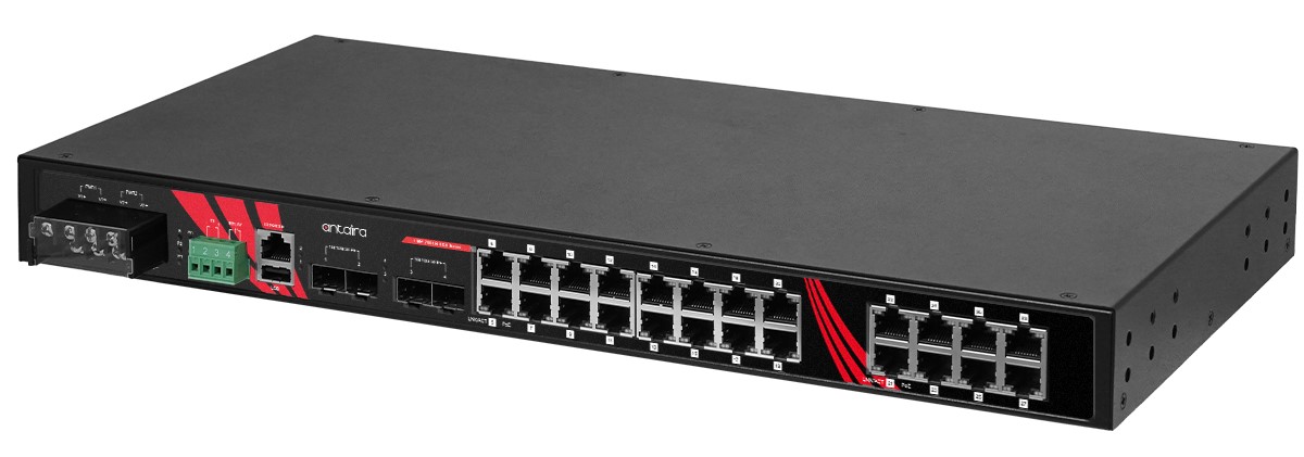 Antaira LMP-2804G-4XS (-24 -T) 1U Ethernet Switch | Free Shipping